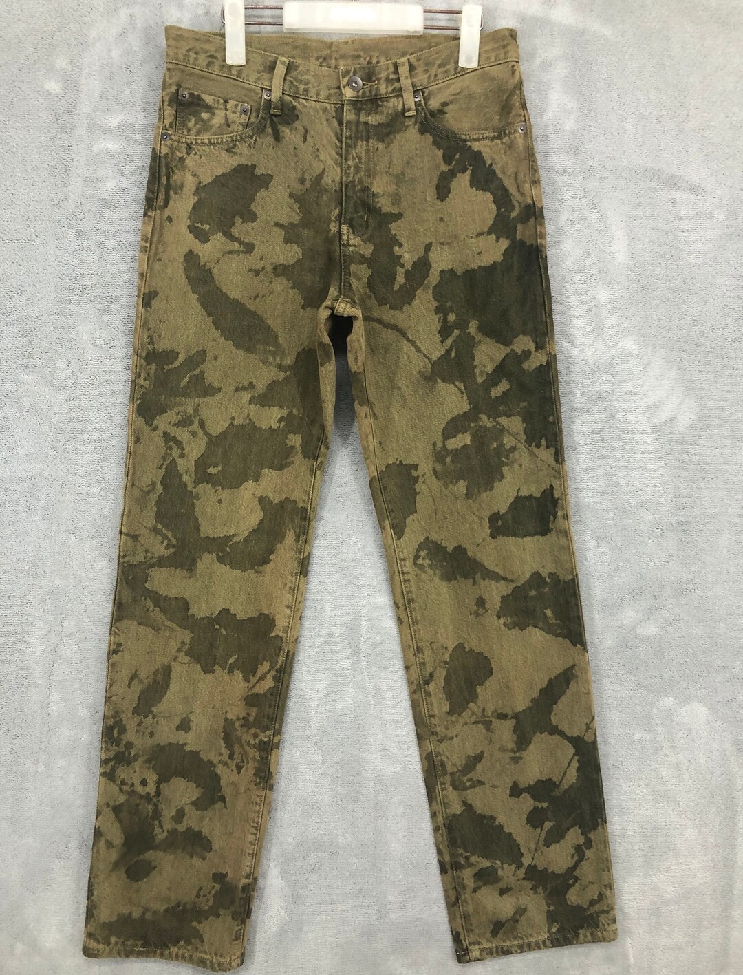 Japan Brown Acid Wash Jeans / Regular Fit / 90’s Jeans/ Retro / Waist ...
