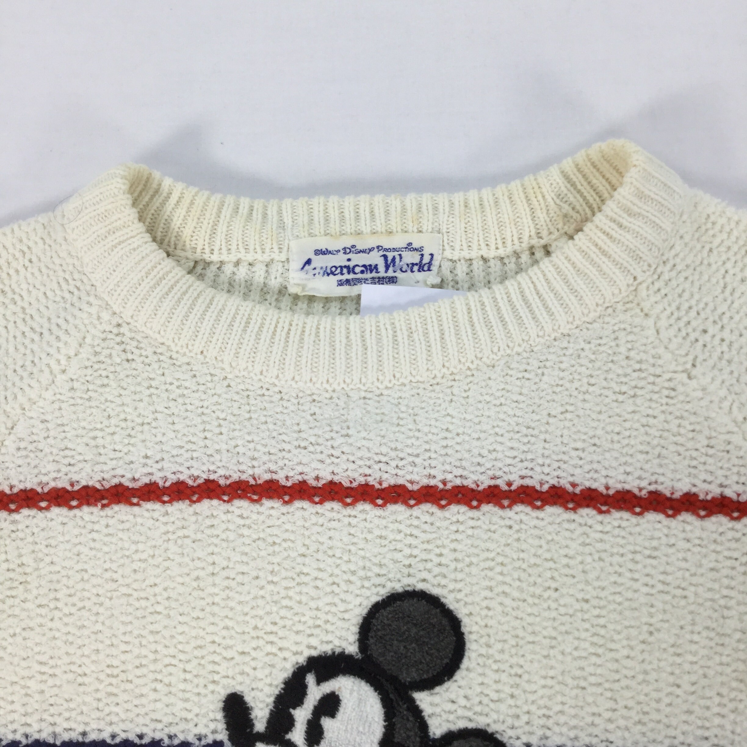 Vintage 90s Disney Mickey Mouse Sweater Women Knitwear Mickey Crewneck ...
