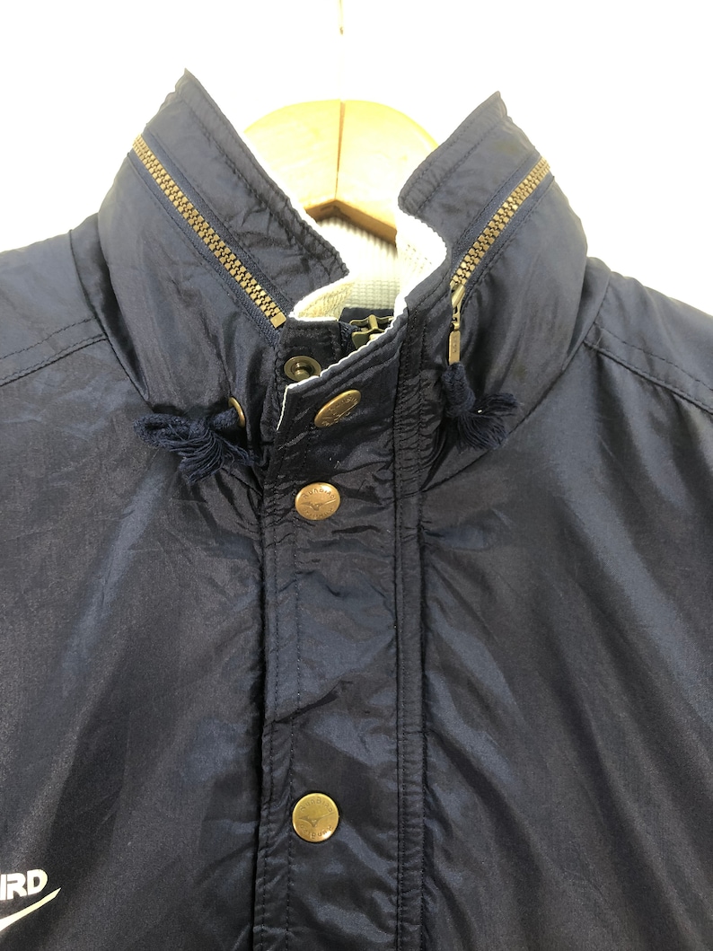 Vintage 90’s Mizuno Runbird Windbreaker Jacket / Snap Button/ Blue ...
