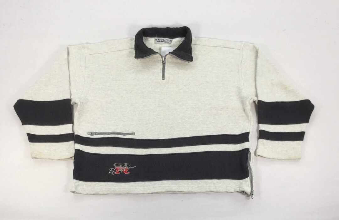 Vintage Skyline GTR Racing Sweatshirt - Motorsports Half Zip Jumper ...