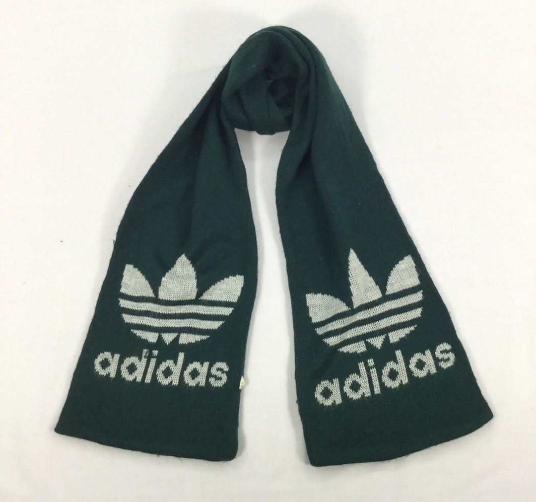 Vintage Adidas Trefoil Scarf Muffler Adidas Neck Scarf Adidas Neck ...