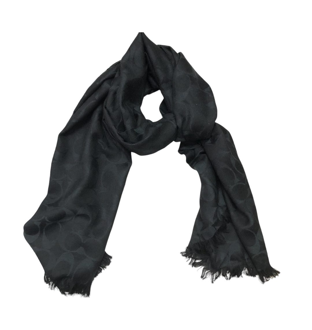 Coach Monogram Wool Silk Scarf Neck Scarf Neckwear Head Scarf Shawl ...