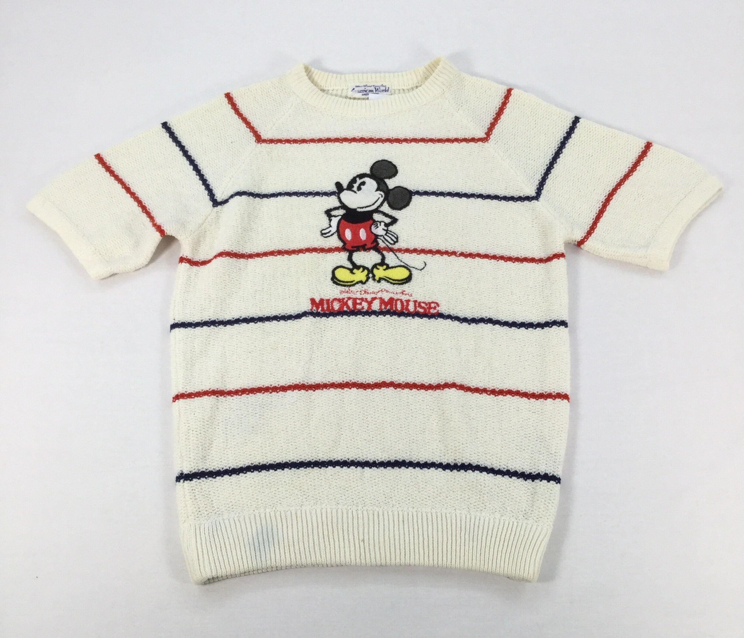 Vintage 90s Disney Mickey Mouse Sweater Women Knitwear Mickey Crewneck ...