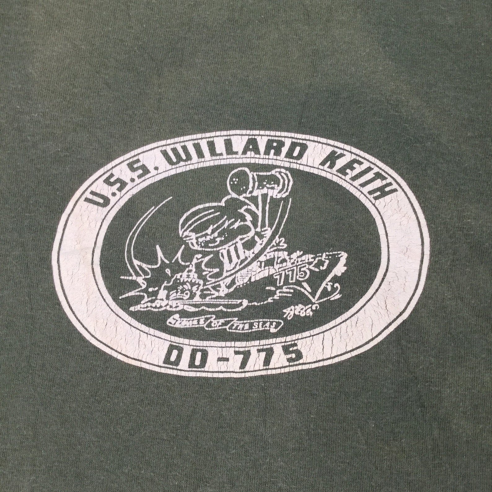 Vintage U.S.S. WILLARD KEITH T Shirt Warehouse Tee Logo | Etsy