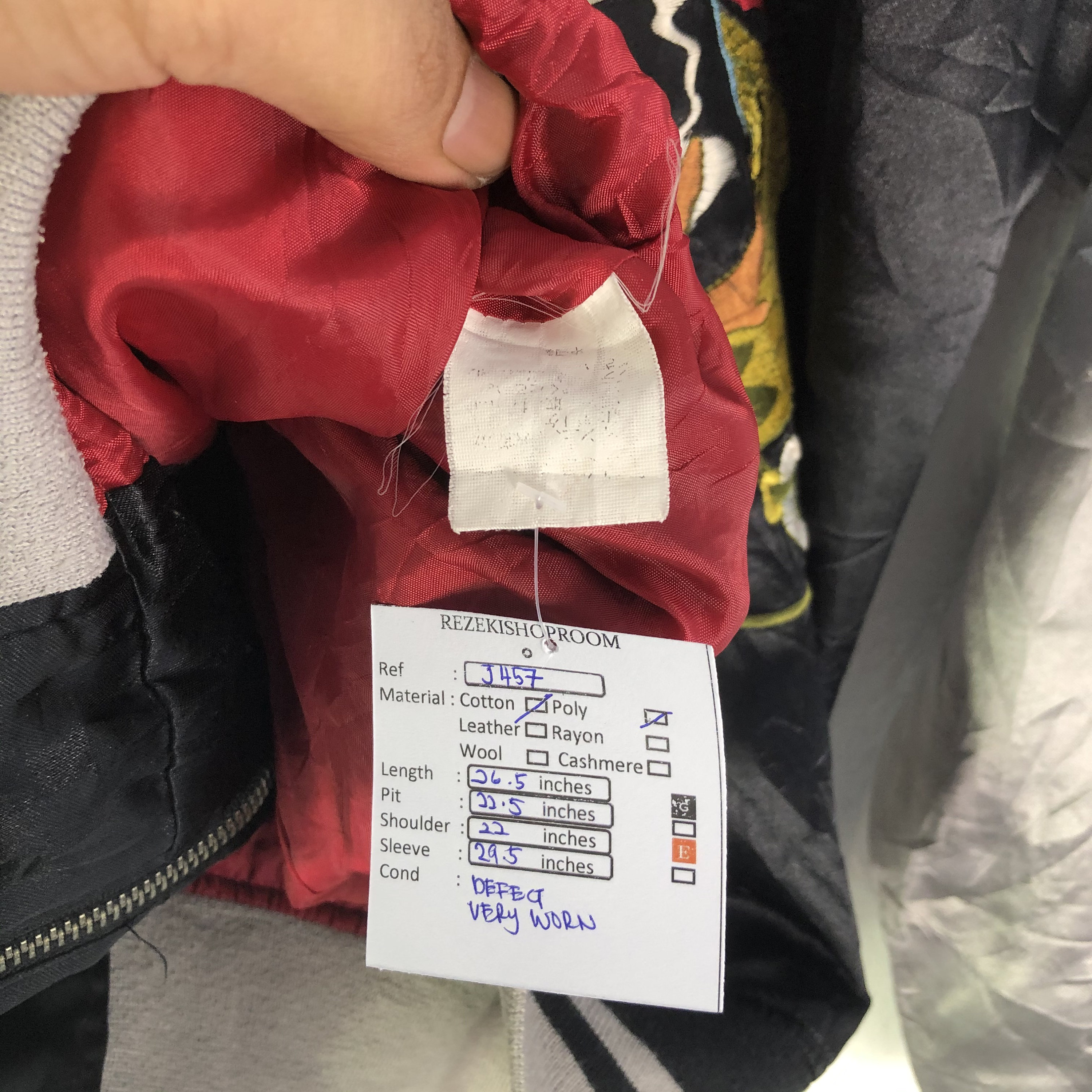 Vintage Sukajan Dragon Fuji Mountain Motive Jacket Medium Japan ...