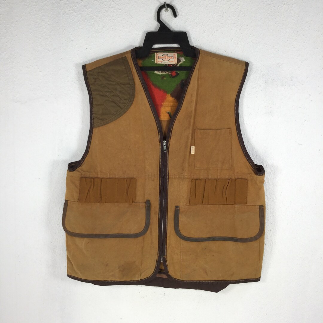 Vintage 80's SAFTBAK Hunting Vest With Pocket Medium Hunting Jacket ...