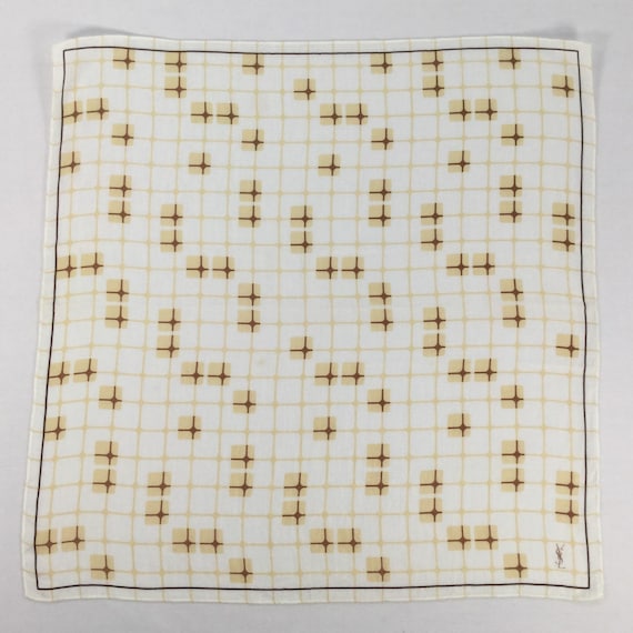 Vintage ysl checkered handkerchief - Gem