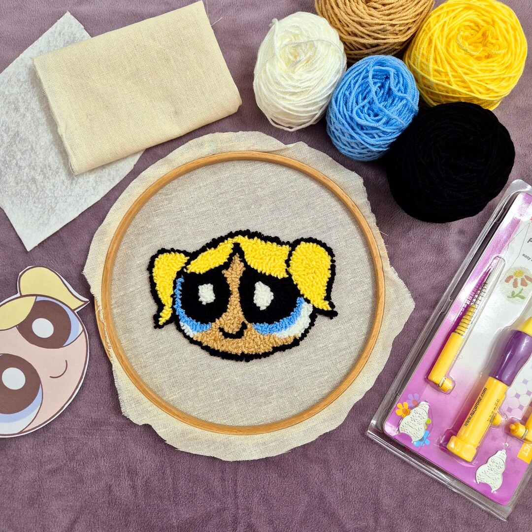 Punch Needle Starter Kit - All-in-one DIY Craft Kit for Beginners ...