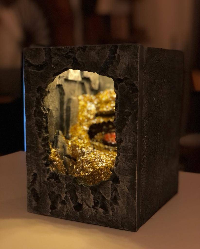 Magical Book Nook: Smaug Scene Shelf Insert Bookend, Handcrafted Home ...