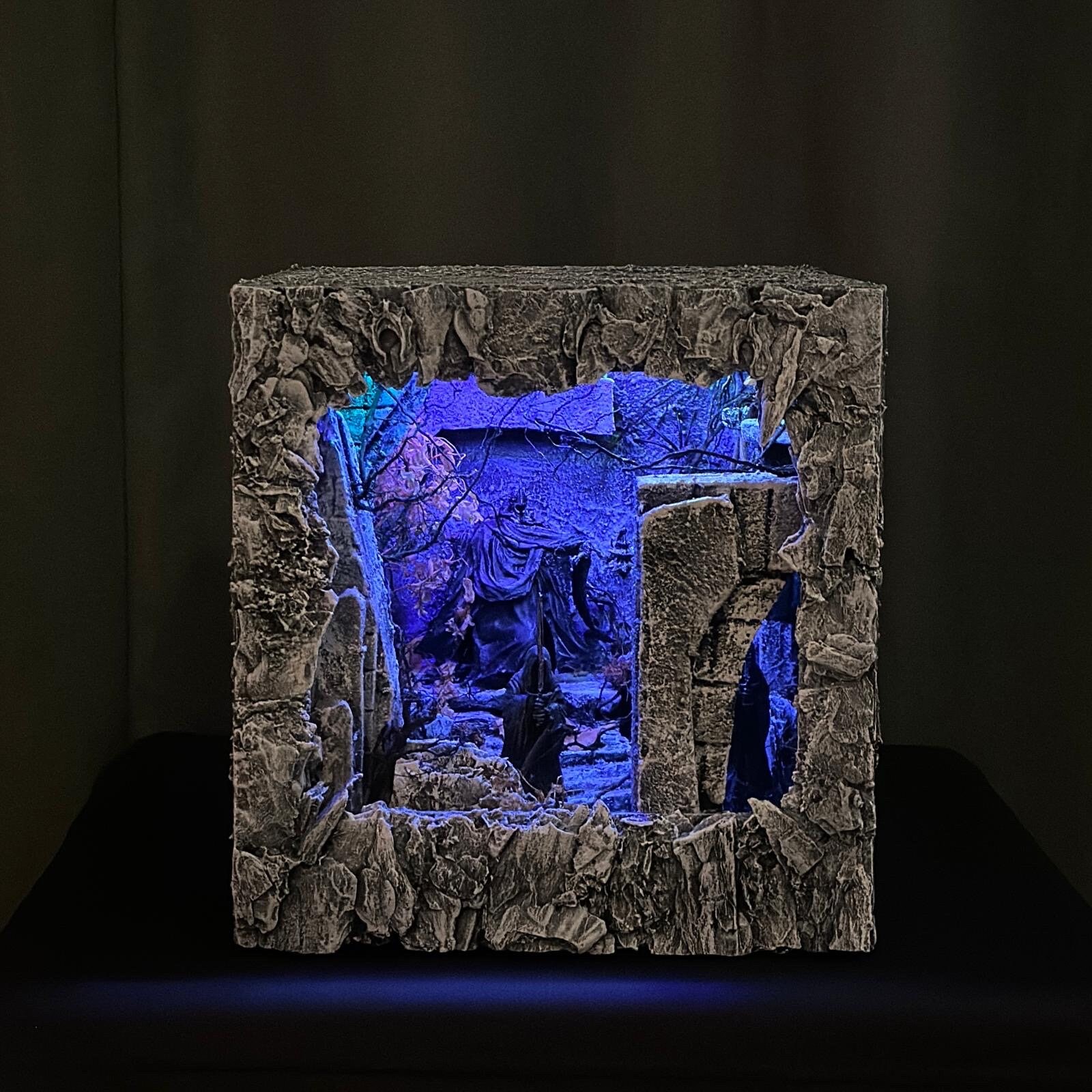 LOTR Witchking Nazgul, Lotr Book Nook,handcrafted Home Decor, Christmas ...