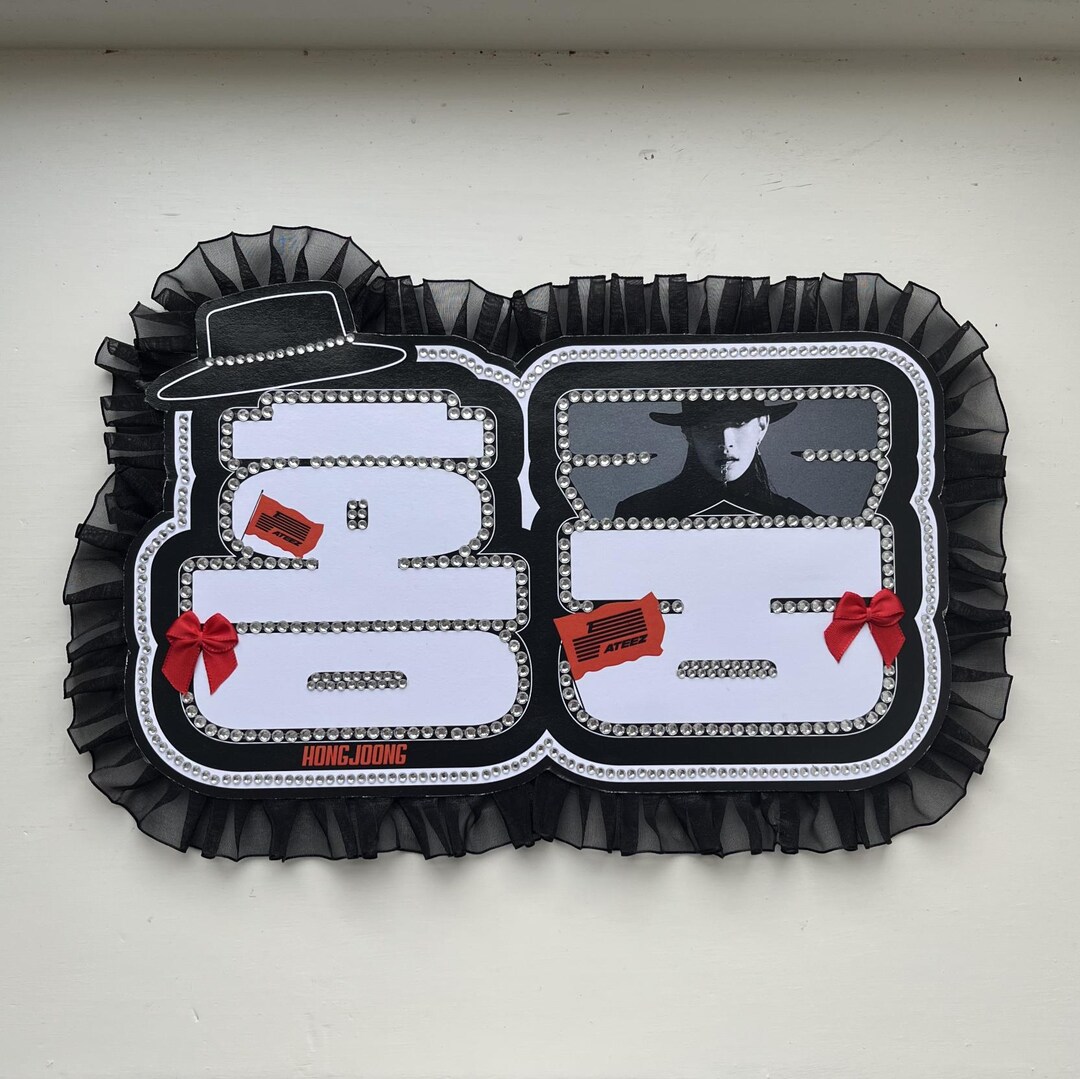 KPOP ATEEZ Hongjoong Korean Banner Handmade - Etsy