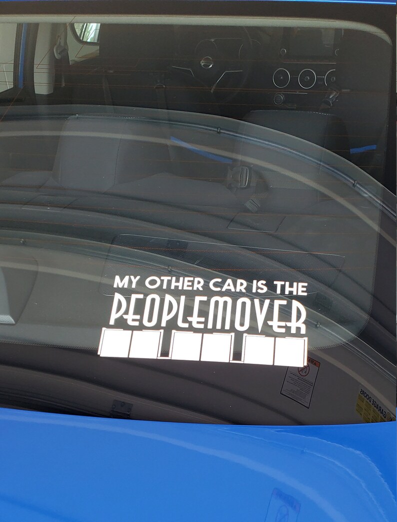 PeopleMover Car Decal Tomorrowland Transit Authority | Etsy