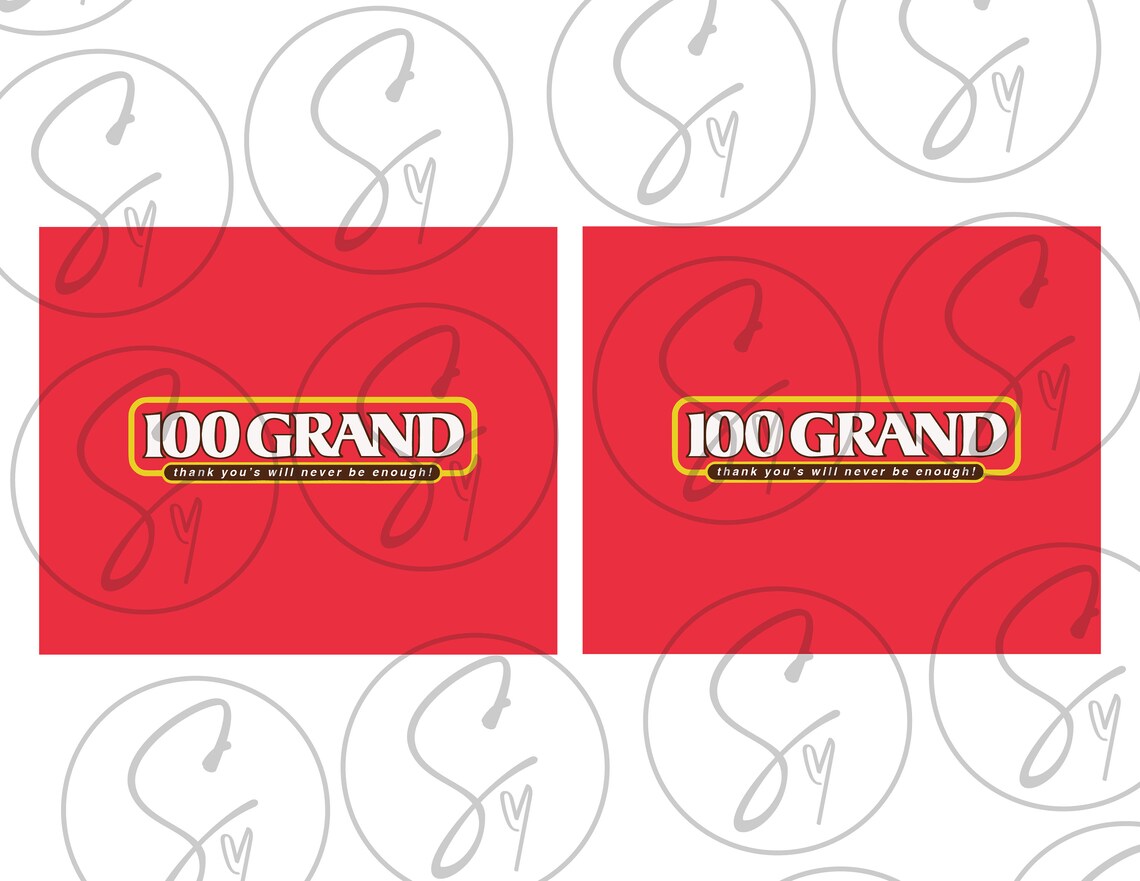 Teacher Appreciation 100 Grand Wrapper - Etsy