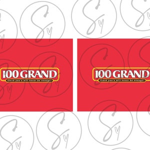Teacher Appreciation 100 Grand Wrapper - Etsy