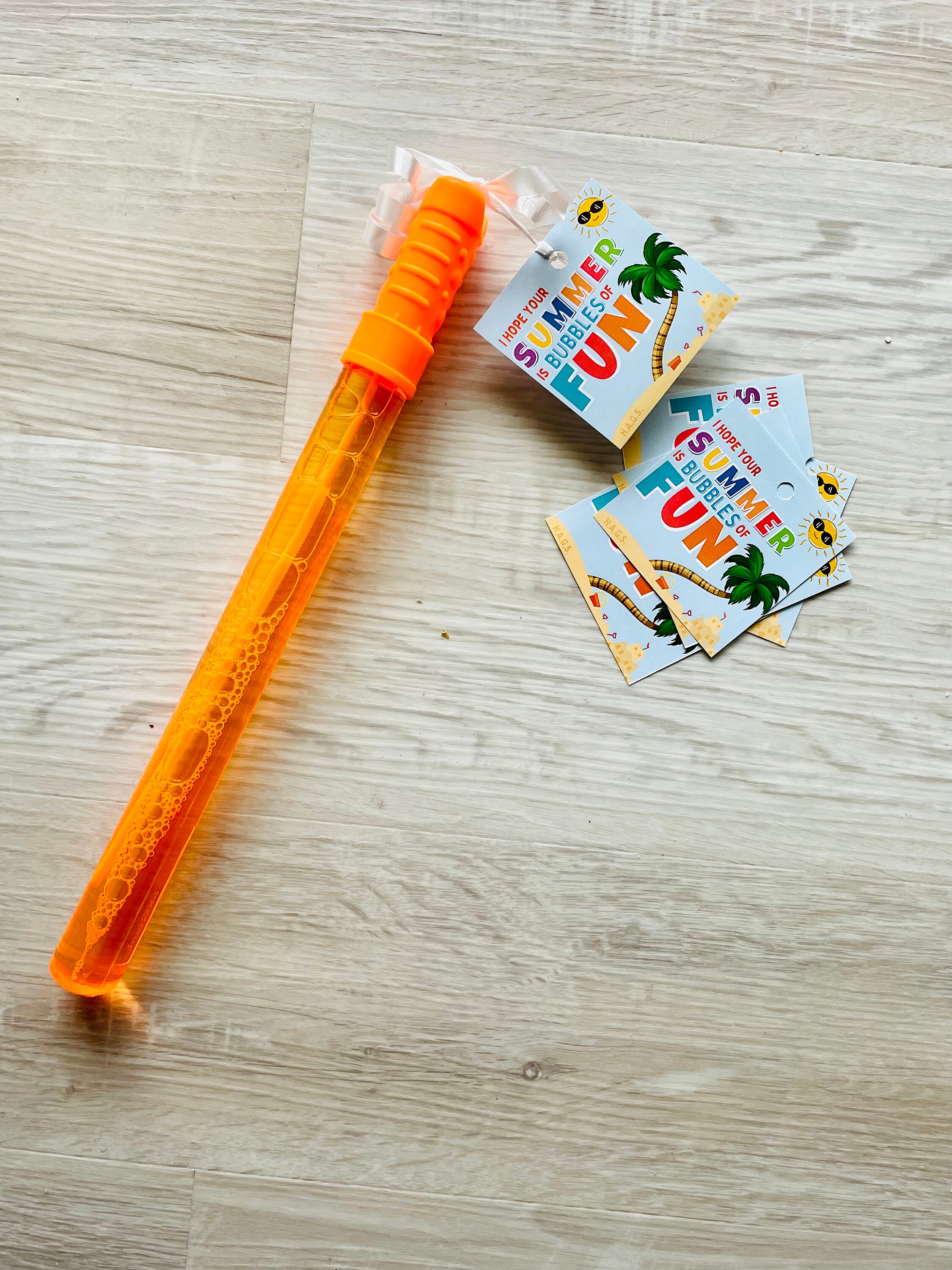 Summer Bubbles Printable Tag, Bubbles Tag, Summer Gifts, Student Gift ...