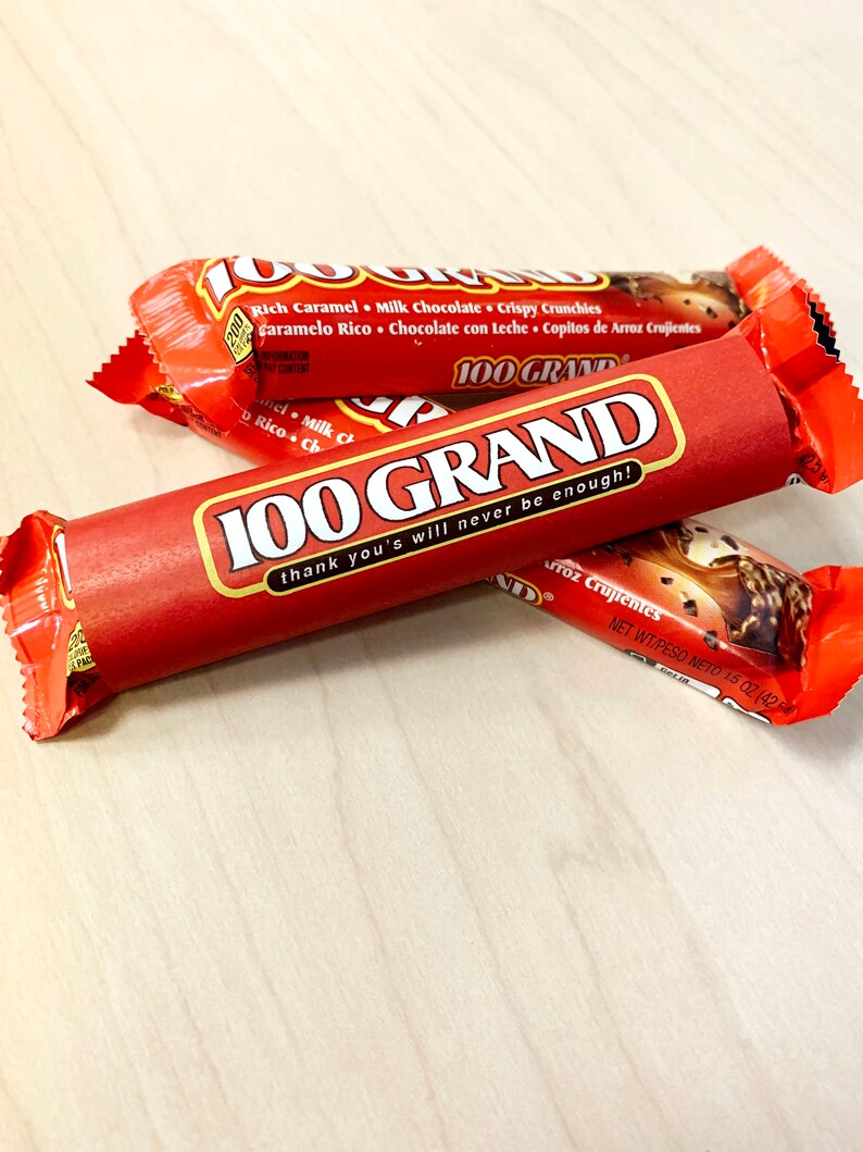 Teacher Appreciation 100 Grand Wrapper - Etsy