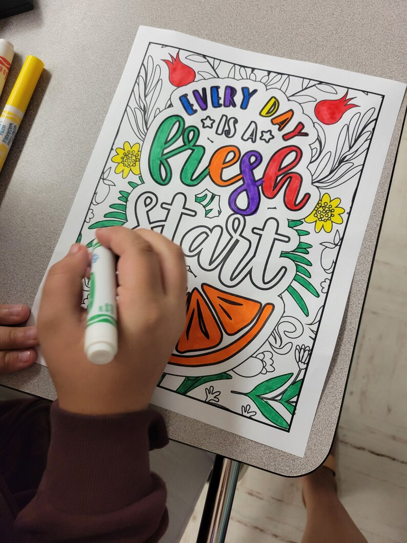 Growth Midset/inspirational Coloring Pages - Etsy