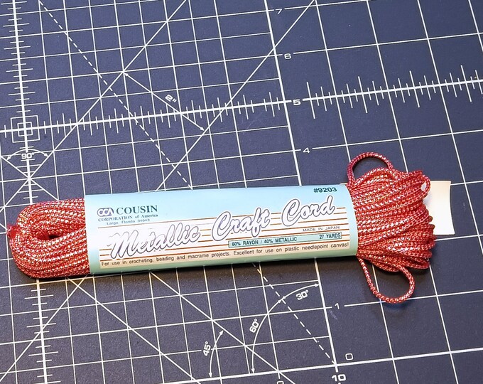 Cousin Metallic Cord for Plastic Canvas, Crochet, Knitting, Macramé and ...