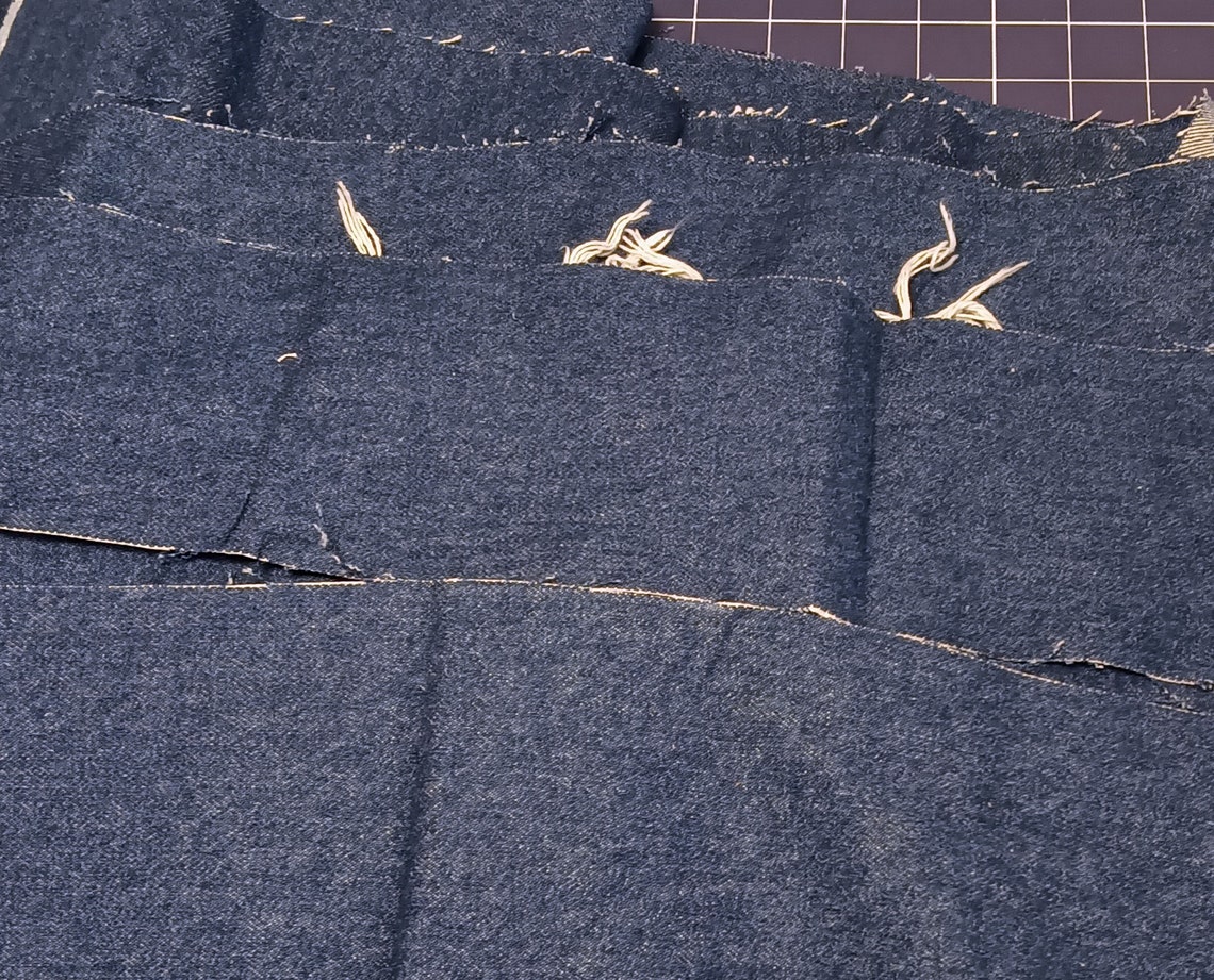 Heavyweight Blue Jeans Denim Fabric Scrap Bundle 1.5 Lbs - Etsy