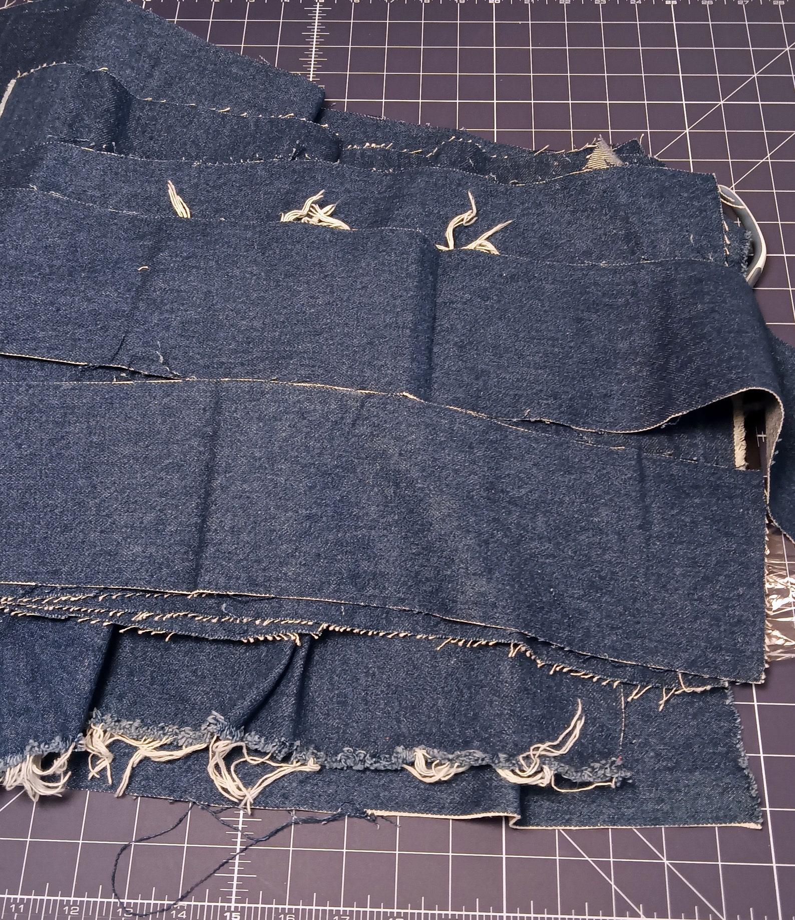 Heavyweight Blue Jeans Denim Fabric Scrap Bundle 1.5 Lbs - Etsy