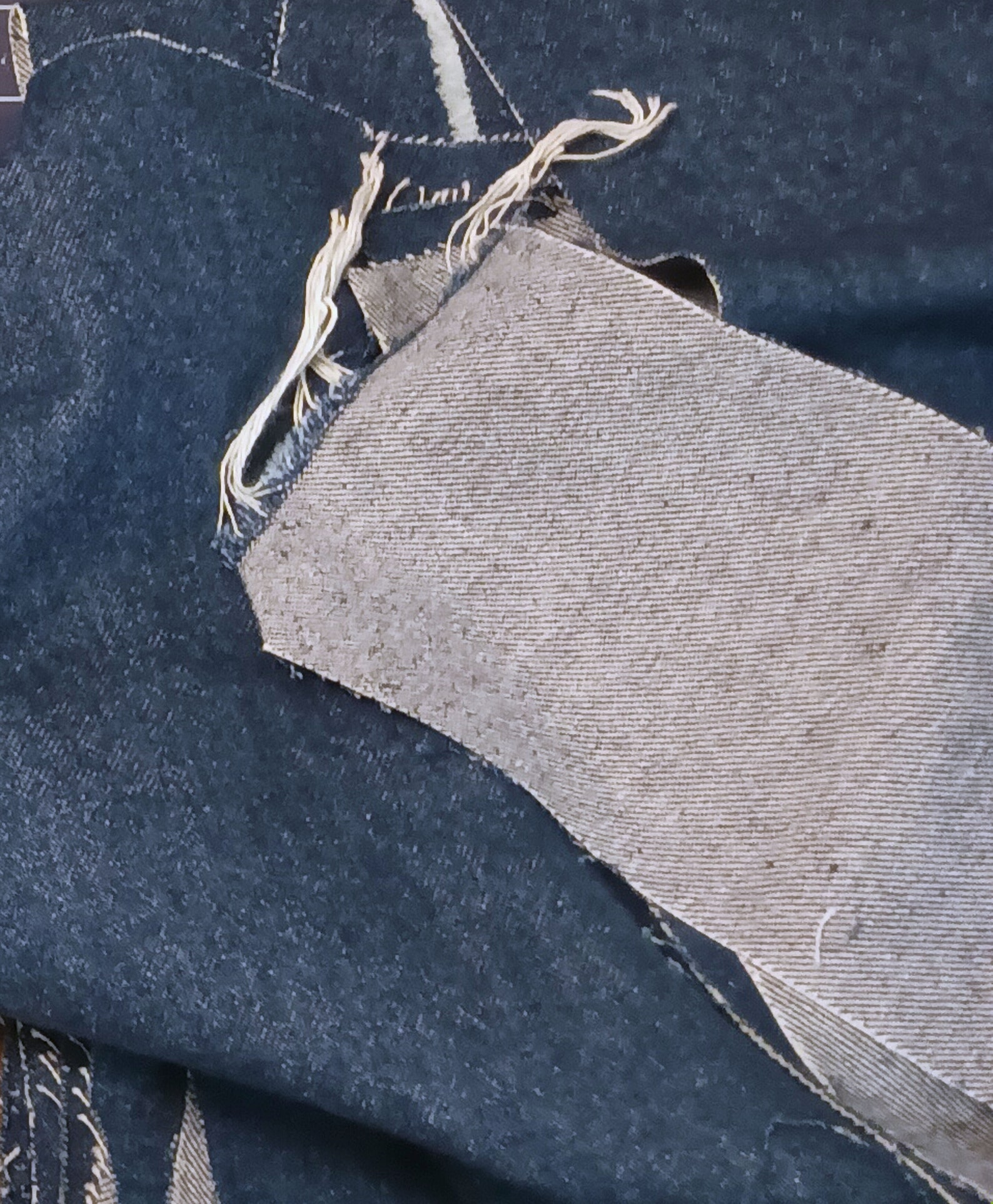 Heavyweight Blue Jeans Denim Fabric Scrap Bundle 1.5 Lbs - Etsy