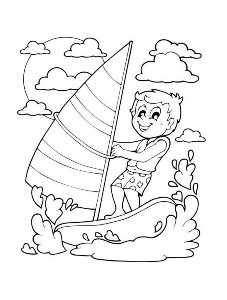 Summer/outdoor Themed Coloring Pages for Kids, Printable Coloring Pages ...