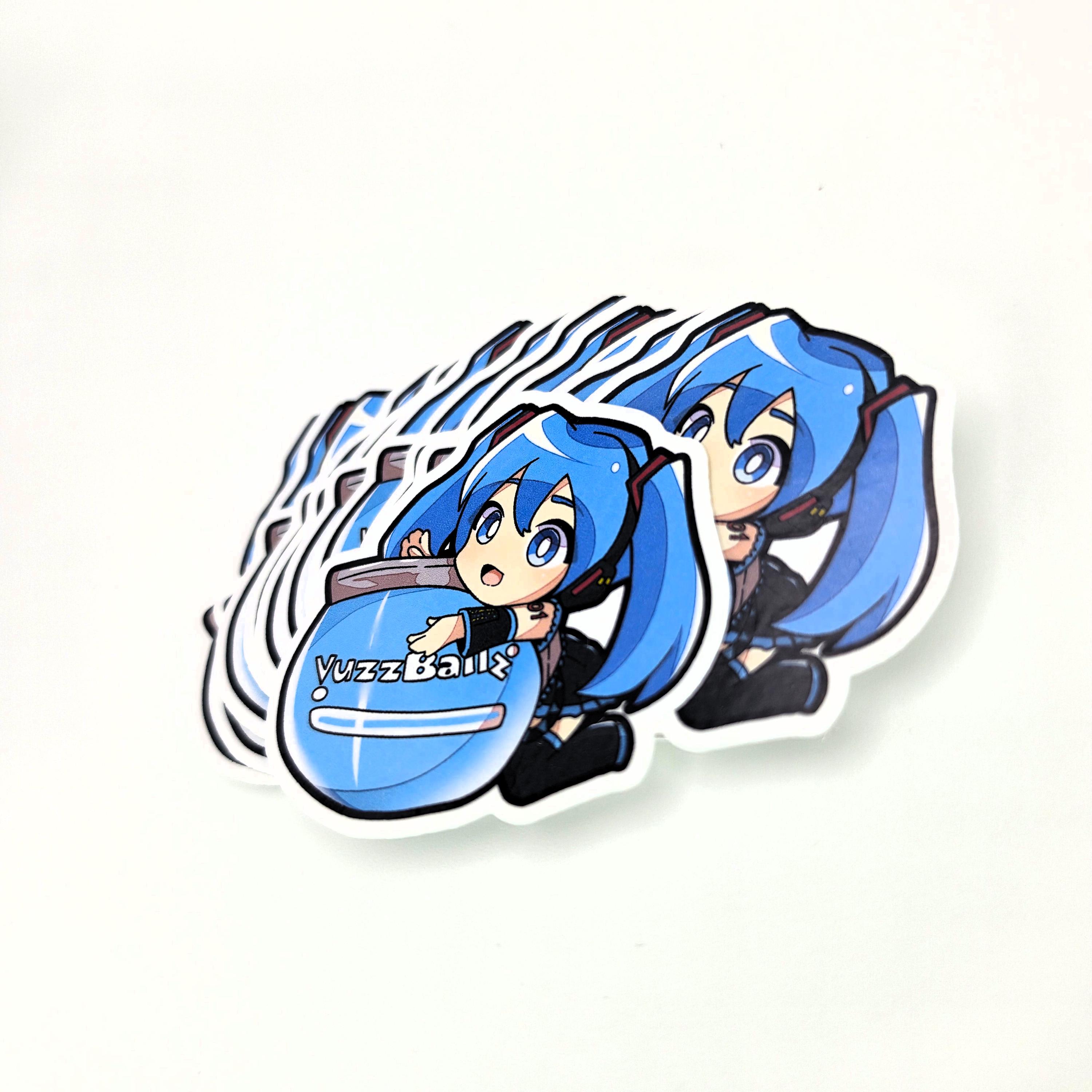 Vocaloid - Hatsune Miku & Kasane Teto Buzz Ball Stickers - Etsy
