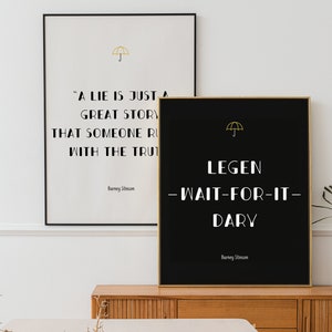 HIMYM BUNDLE of 4 Quote Printable Wall Art Posters | How I Met Your ...