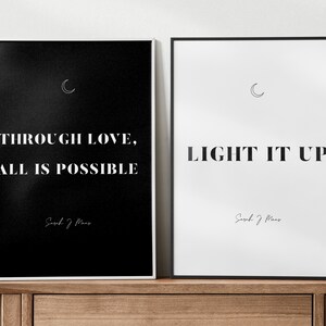 Crescent City SJM BUNDLE of 4 Book Quote Printable Wall Art Posters ...