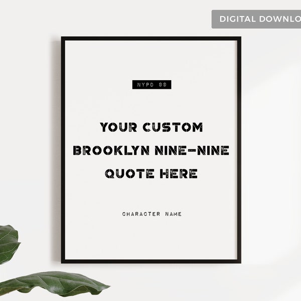 Brooklyn Nine Nine - Etsy