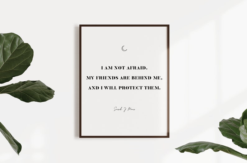 HOEAB SJM Book Quote Printable Wall Art Poster My Friends - Etsy
