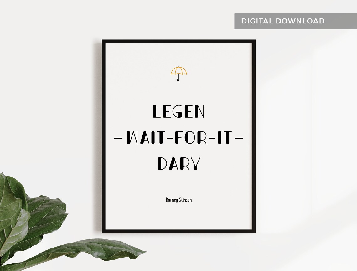 HIMYM BUNDLE of 4 Quote Printable Wall Art Posters | How I Met Your ...