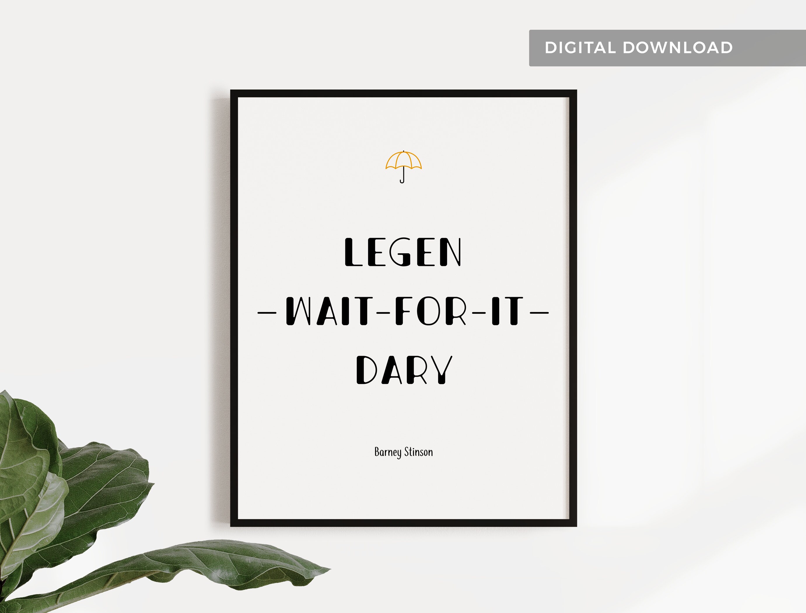 HIMYM BUNDLE of 4 Quote Printable Wall Art Posters | How I Met Your ...