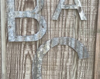 Tin Letters | Etsy