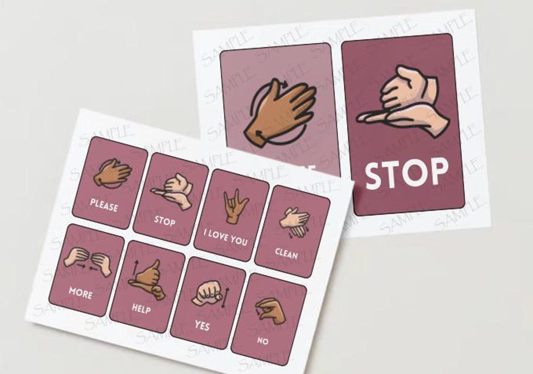 ASL Printable Posters for Classroom and at Home Learning - Etsy Australia