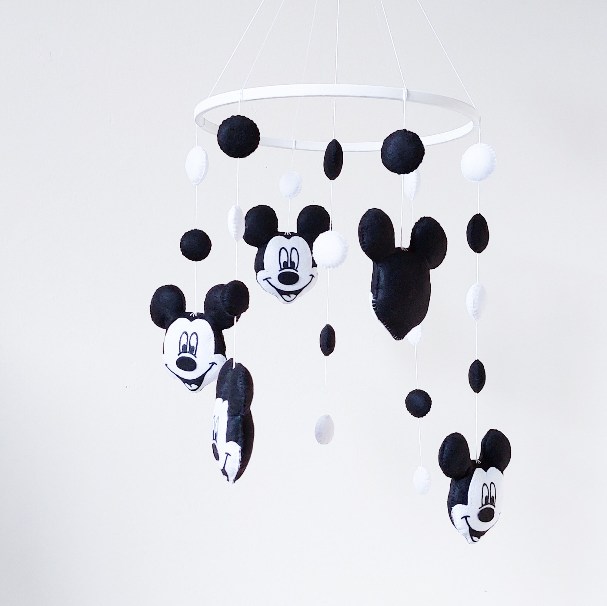 Mickey Mouse Baby Mobile. Hanging Felt Mobile. - Etsy