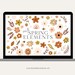 Cute Spring Flower Elements Clipart Vector Illustration, SVG Spring ...