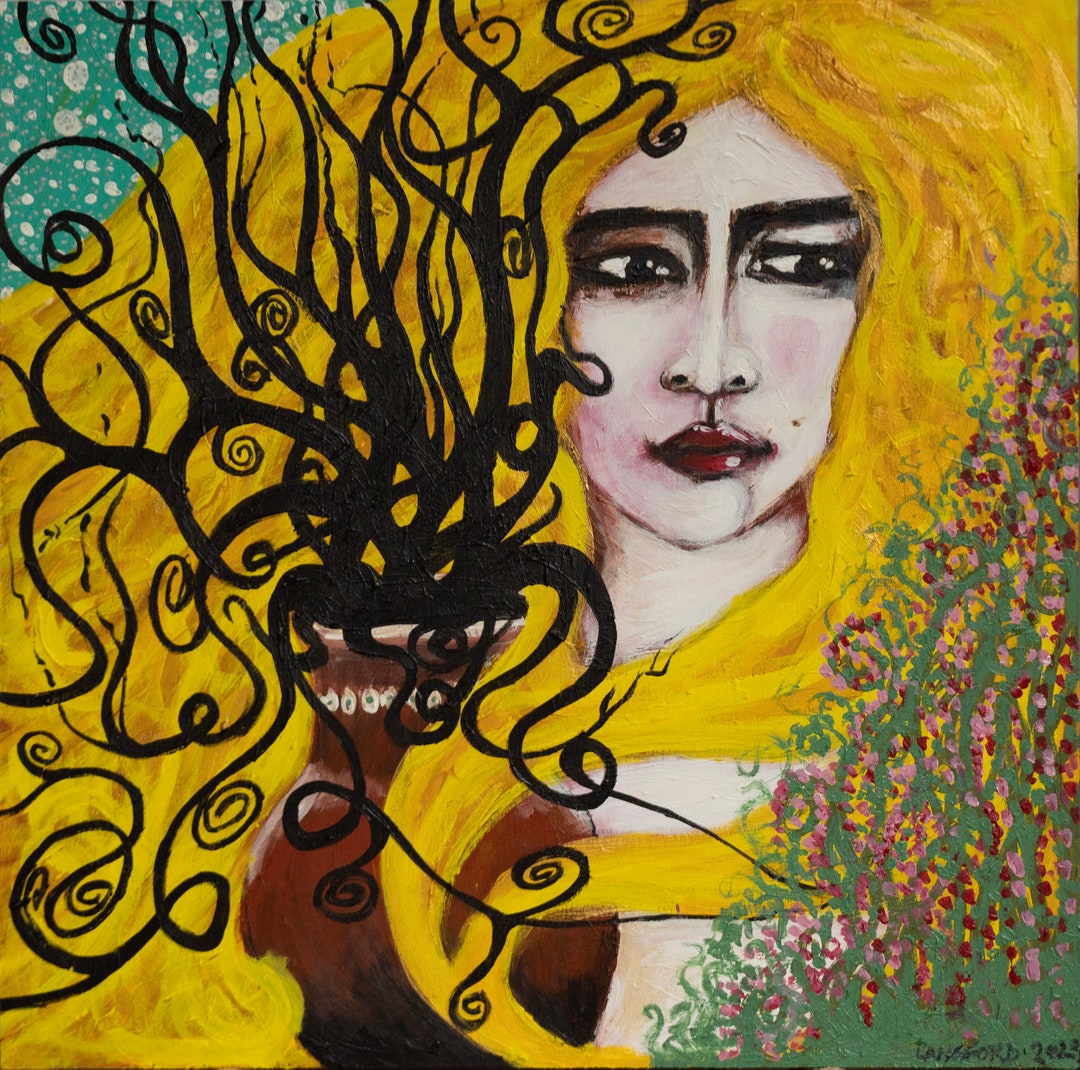 Pandora Art Print From Original Painting Women Mythology - Etsy