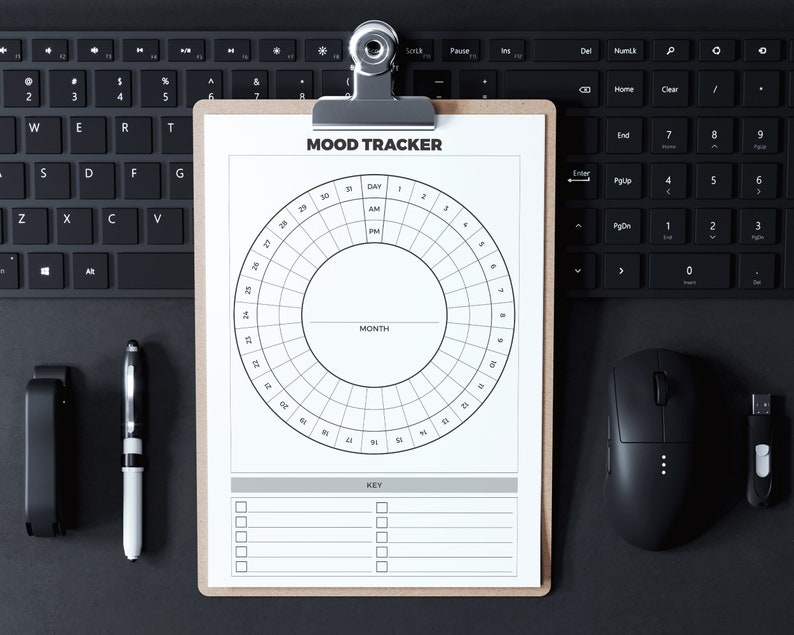 Mood Tracker, Mood Journal, Anxiety Log, Mood Meter PDF Instant ...