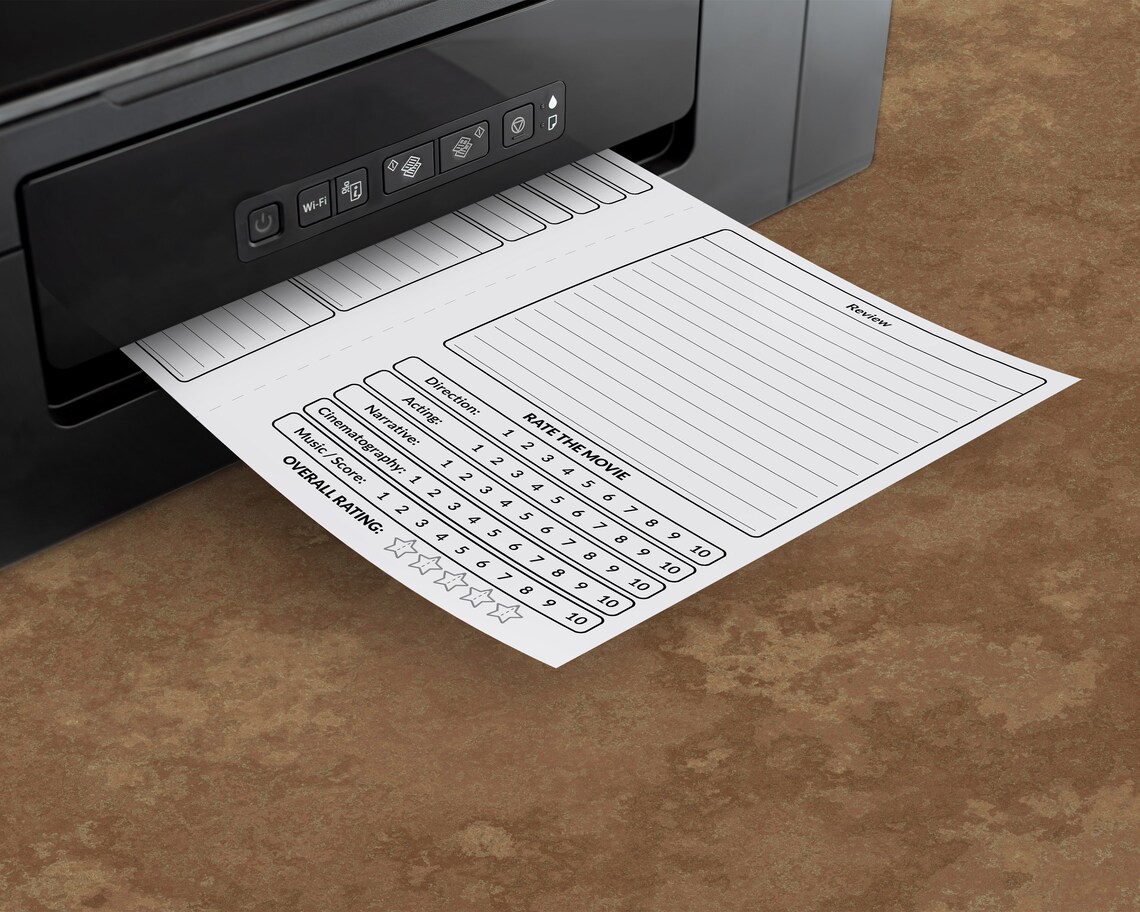 Movie Journal, Printable Movie Tracker, Movie Log Book, Movie Tracker ...