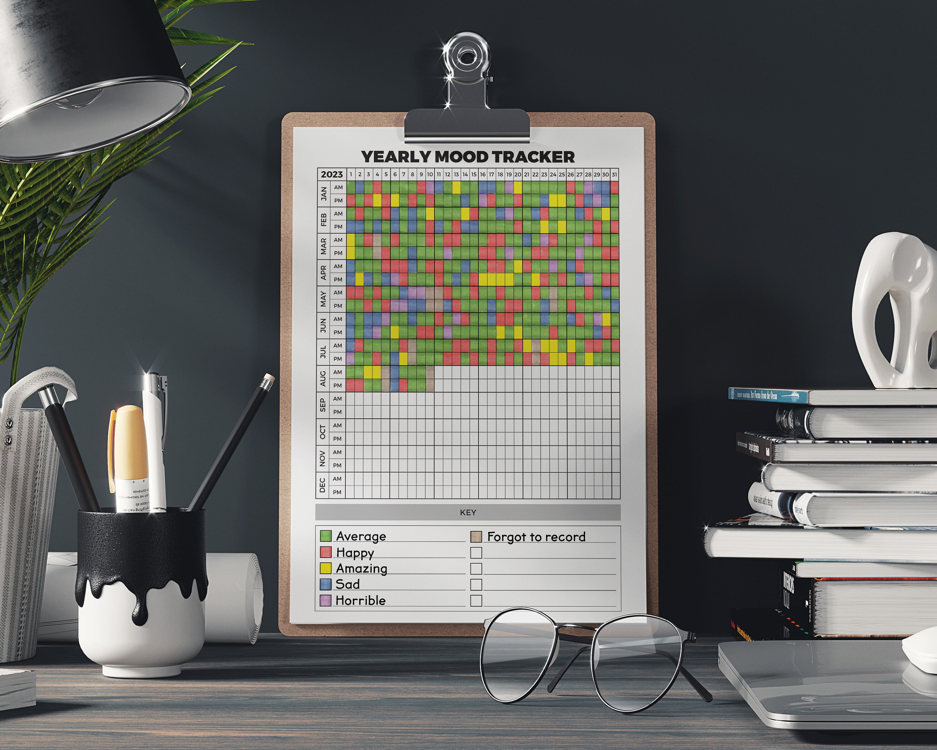 Mood Tracker, Mood Journal, Anxiety Log, Mood Meter PDF Instant ...