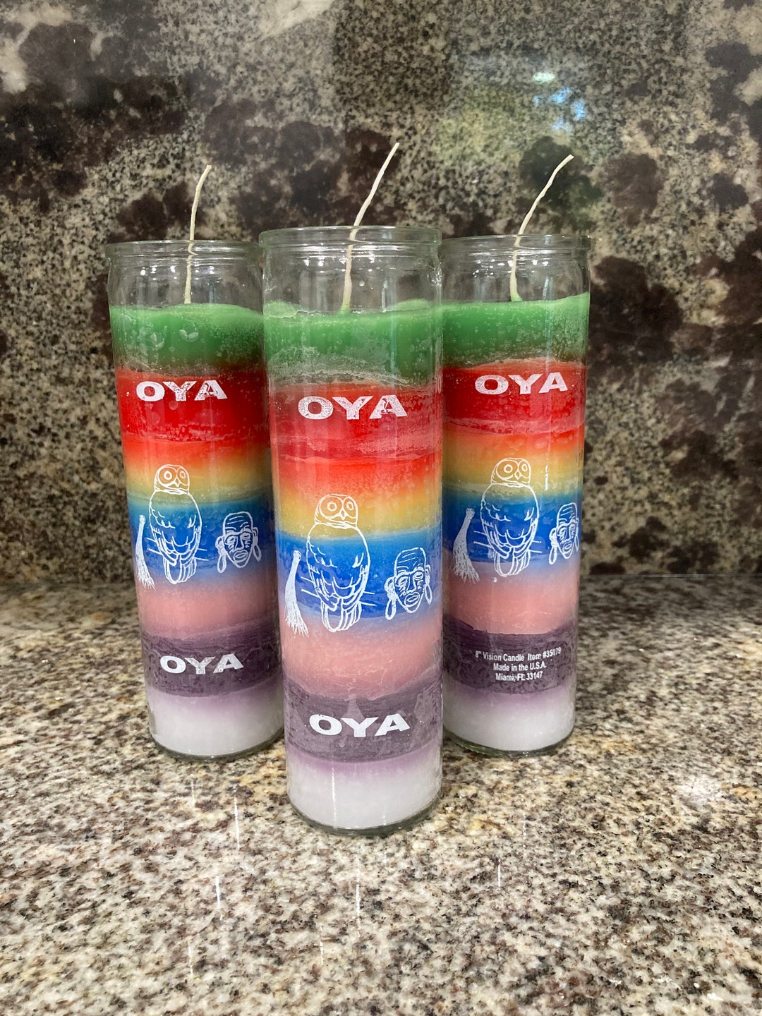 Oya Candle, Ritual Candle, Candle Magic, Santeria, Palo, Witchcraft ...