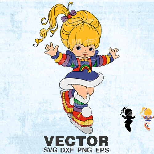 Vector Rainbow Brite SVG Png Dxf Eps Diseñoñ Para Impresión O - Etsy