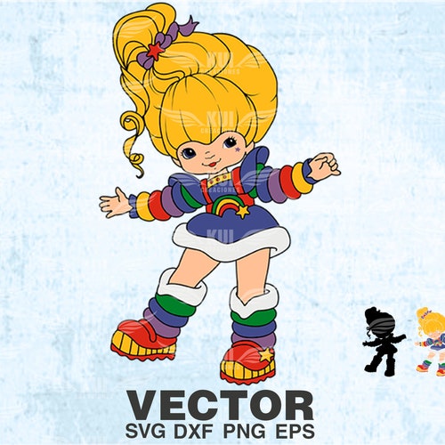 Vector Rainbow Brite 80s SVG Png Dxf Eps Molde Para | Etsy