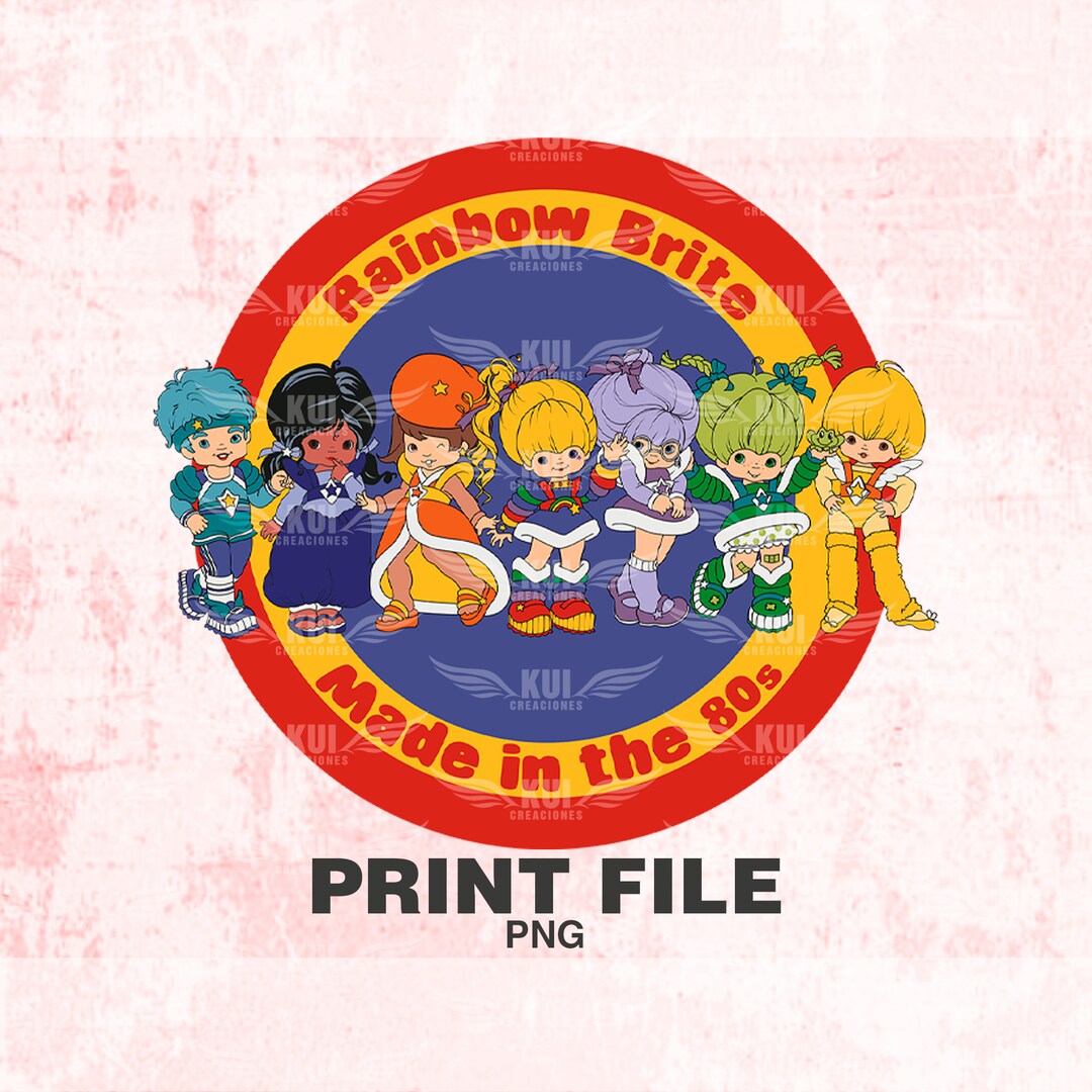 Rainbow Brite and Friends PNG Design for Printing, Sublimation ...