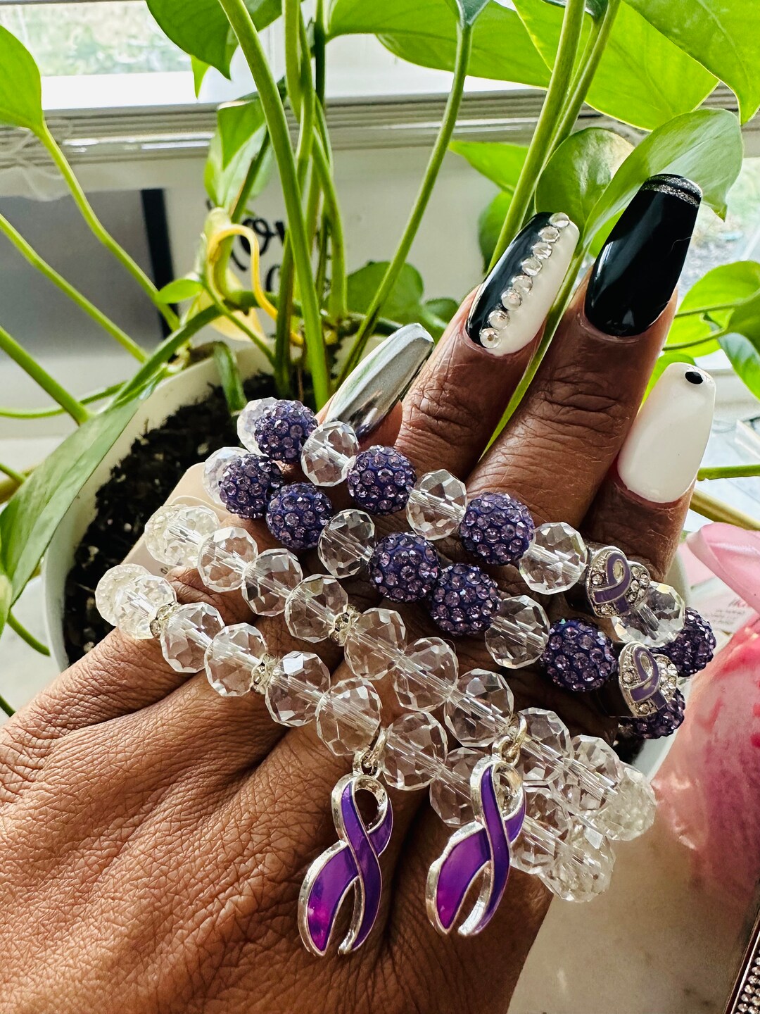 Bling With a Cause: Unique Handmade Statement Bracelet for Lupus ...