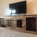 Double Dog Crate Entertainment Center - Etsy