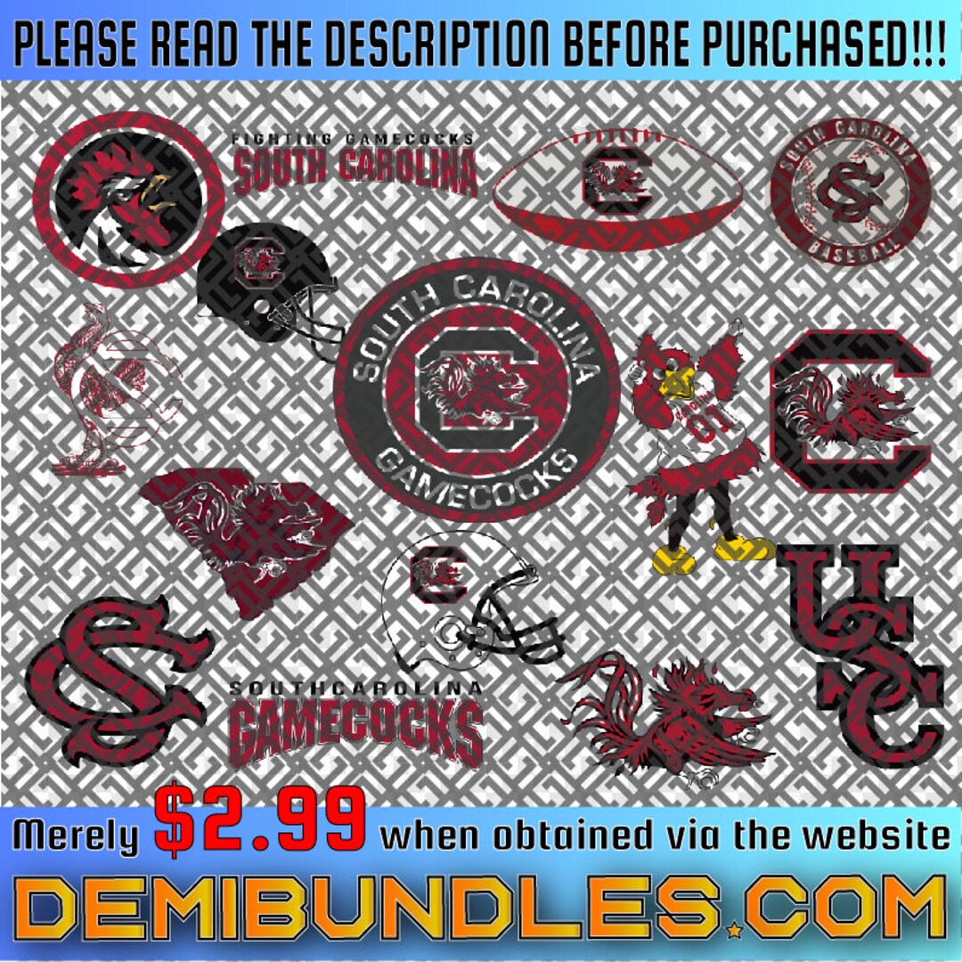 South-carolina-gamecocks Team Bundle Svg, N-C-A-A Teams Svg, N-C-A-A ...