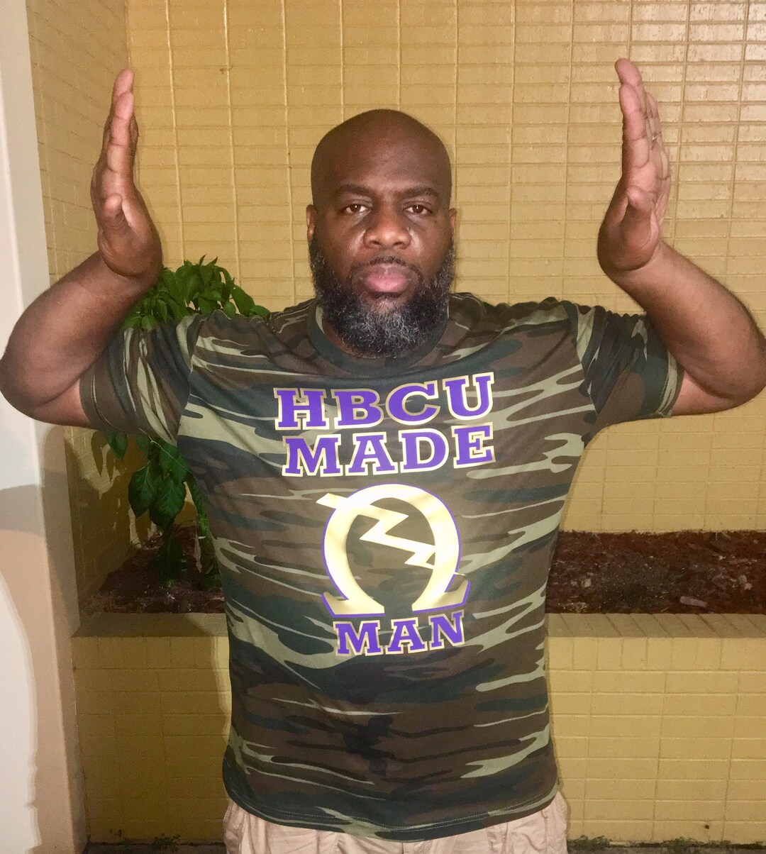 HBCU Made Omega Man Camo T-shirt, Omega Man Hbcu T-shirt, Que Hbcu T ...