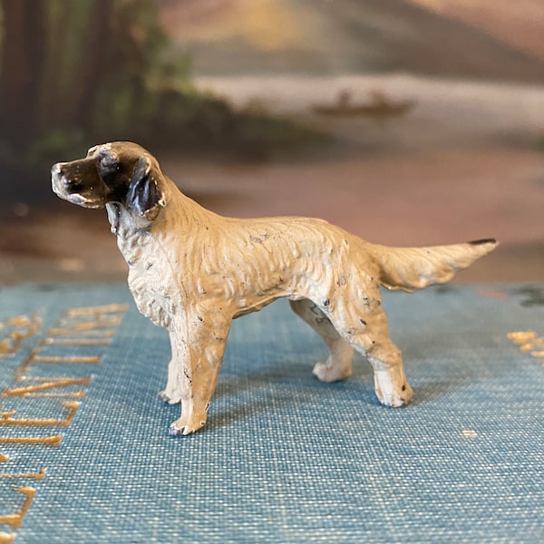 Antique Metal Dog Figurine - Etsy